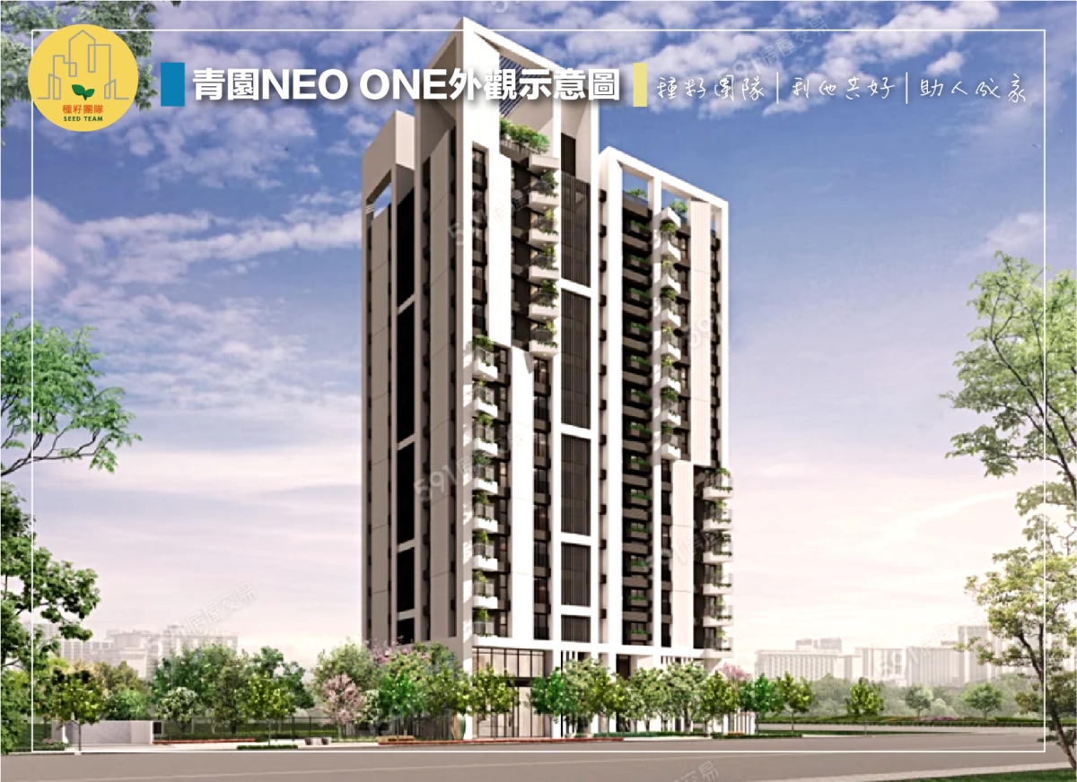 青園NEO ONE｜台中14期重劃區｜北歐生活｜台中預售屋｜青園建設
